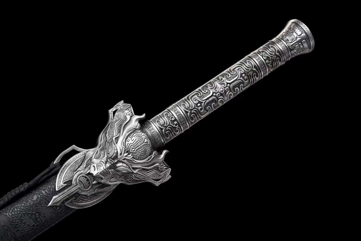 Chinese Dragon Battle Sword - Forged High Carbon steel blade-Dual ...