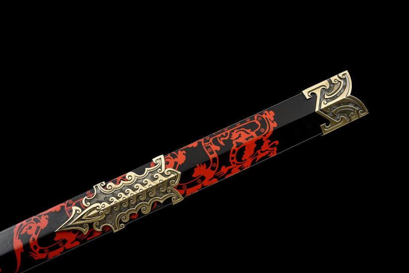 Han jian Sword,Chinese Swords Real,Hand Forged Golden Blade – Chinese ...