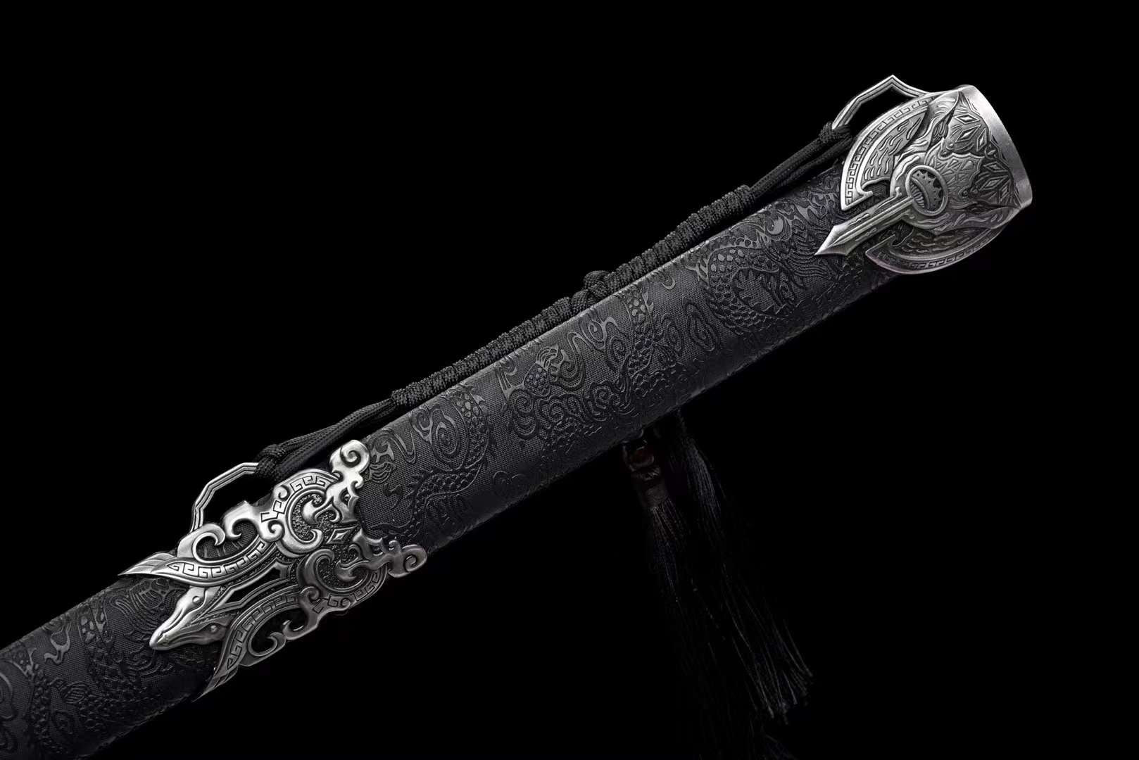 Chinese Dragon Battle Sword - Forged High Carbon steel blade-Dual ...