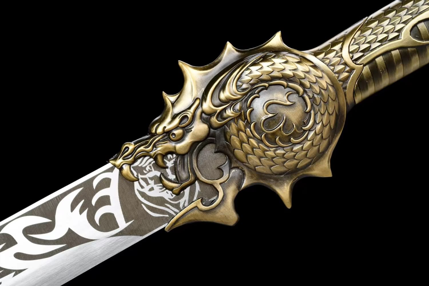 LONGSWORD Handmade Dadao Cow-Tail Sword with Forged High Carbon Steel ...