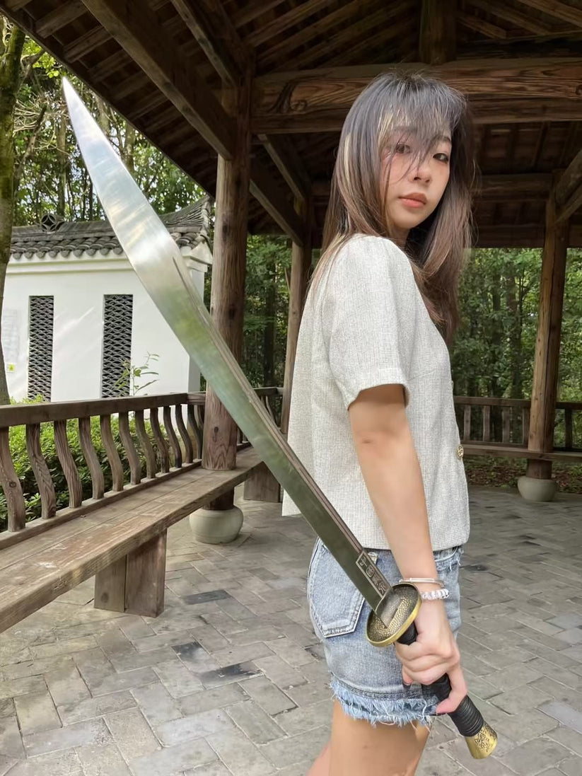 Traditional Chinese Broadsword with 7Cr17MOV Stainless Steel Blade ...