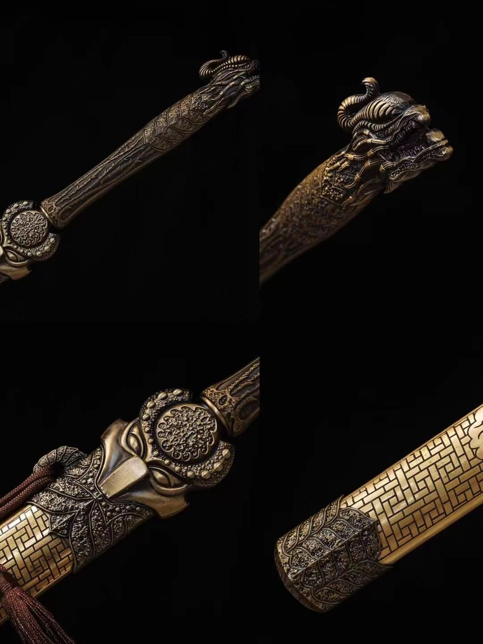 Traditional Chinese Tang Dao Sword-Hand Forged Damascus blades ...