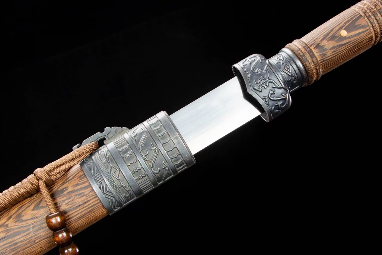 Traditional Chinese Two-Handed Sword with High Carbon Steel Blade ...