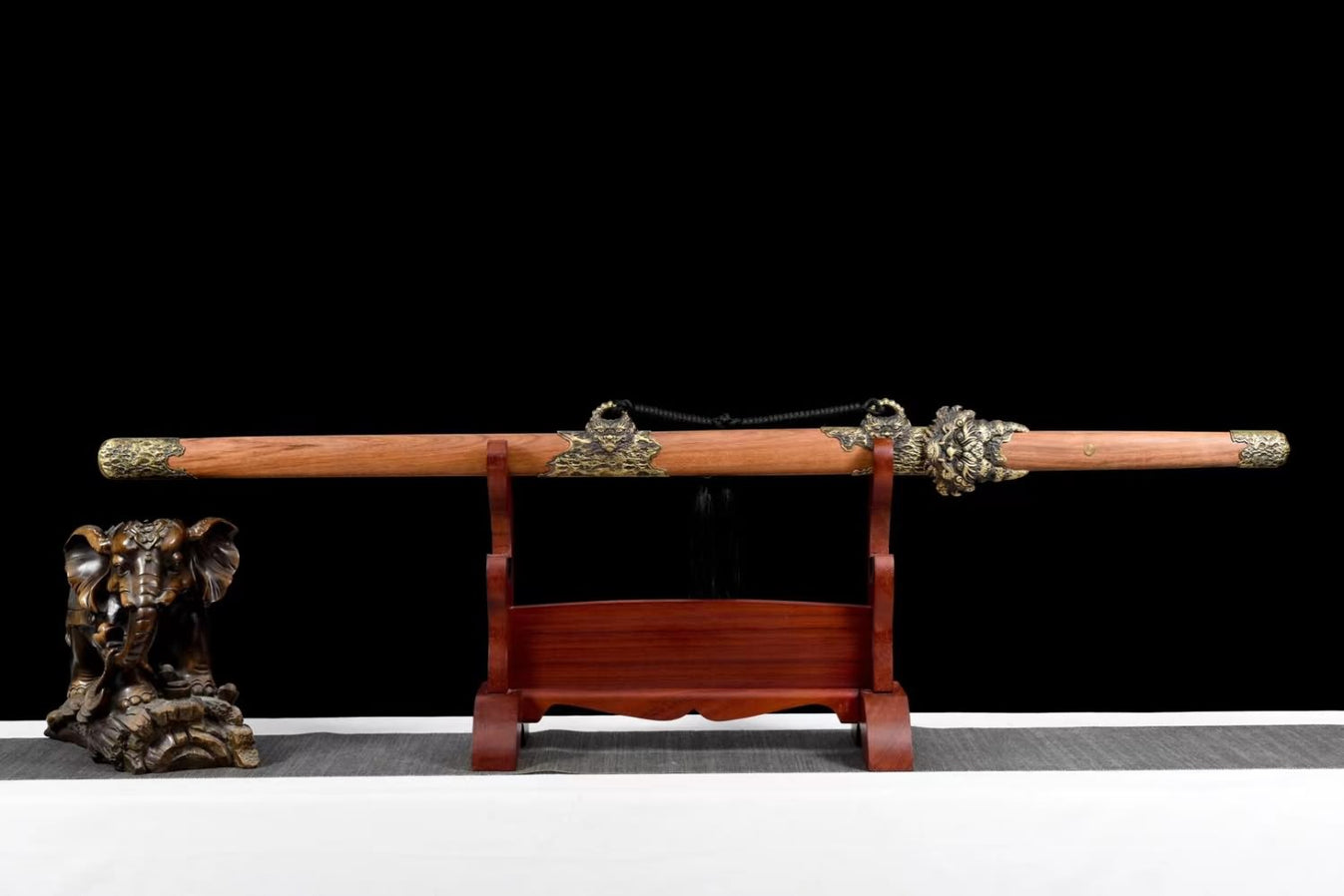 LOONGSWORD Full Tang Chinese Tang Sword(Forged Damascus Steel Blade ...