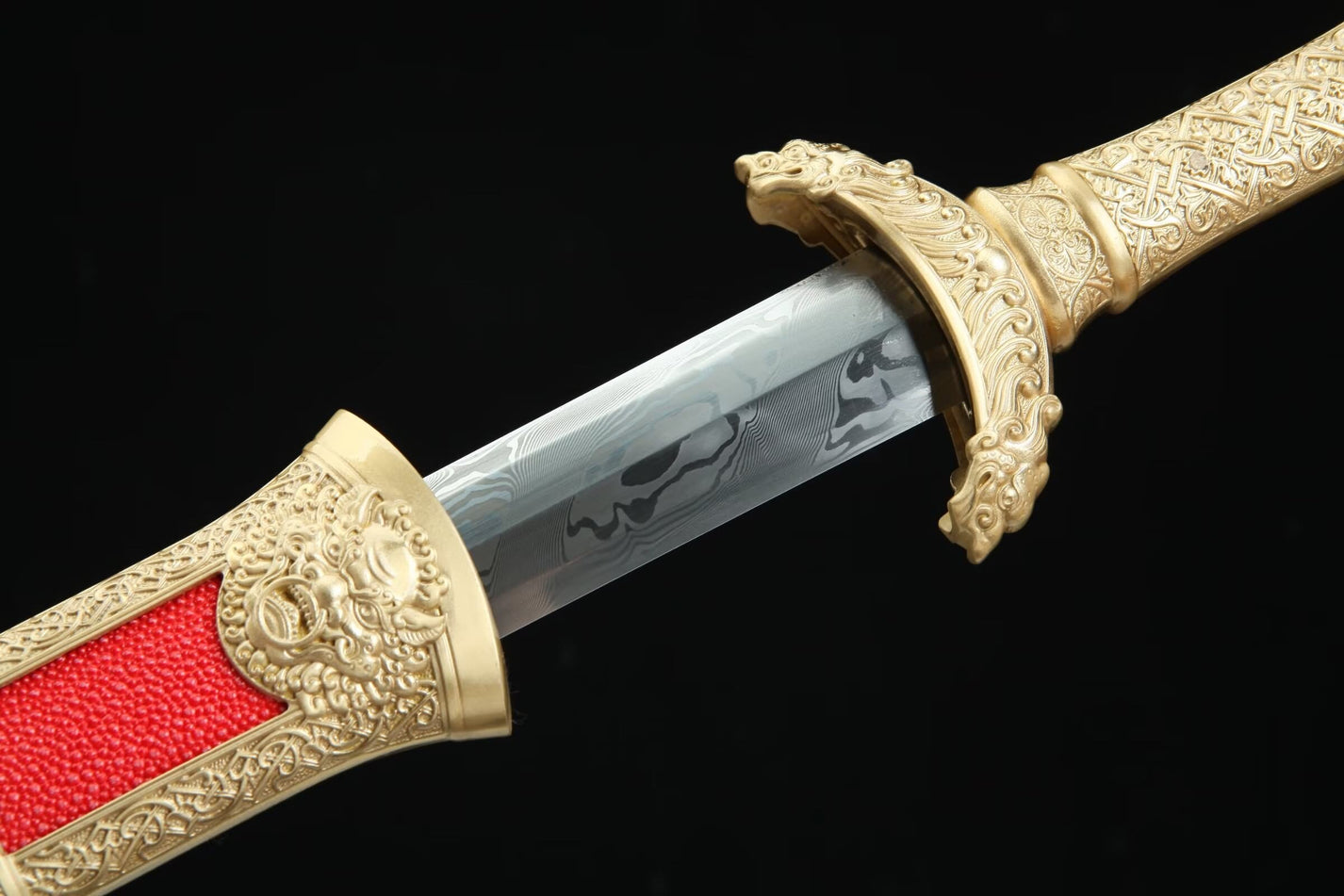 LOONGSWORD Song Jian Sword, Handcrafted Damascus Steel Blade – Chinese ...