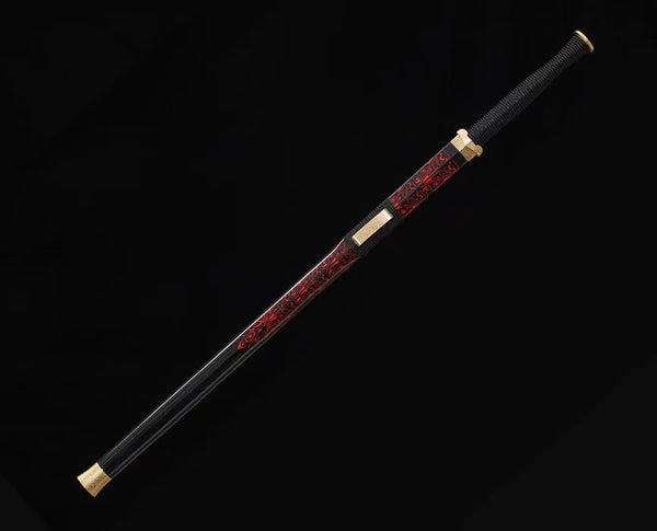 LOONGSWORD Chinese Han jian Sword - Forged Damascus Steel Blade ...