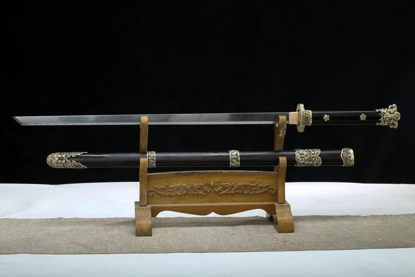 LOONGSWORD Chinese Tang Dao Sword-Hand-Forged Damascus blade – Chinese ...