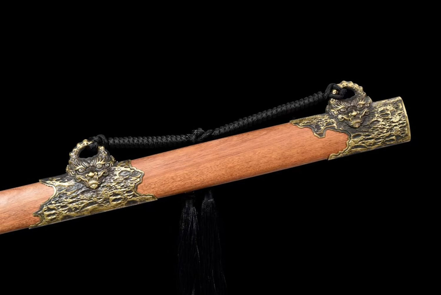 LOONGSWORD Full Tang Chinese Tang Sword(Forged Damascus Steel Blade ...