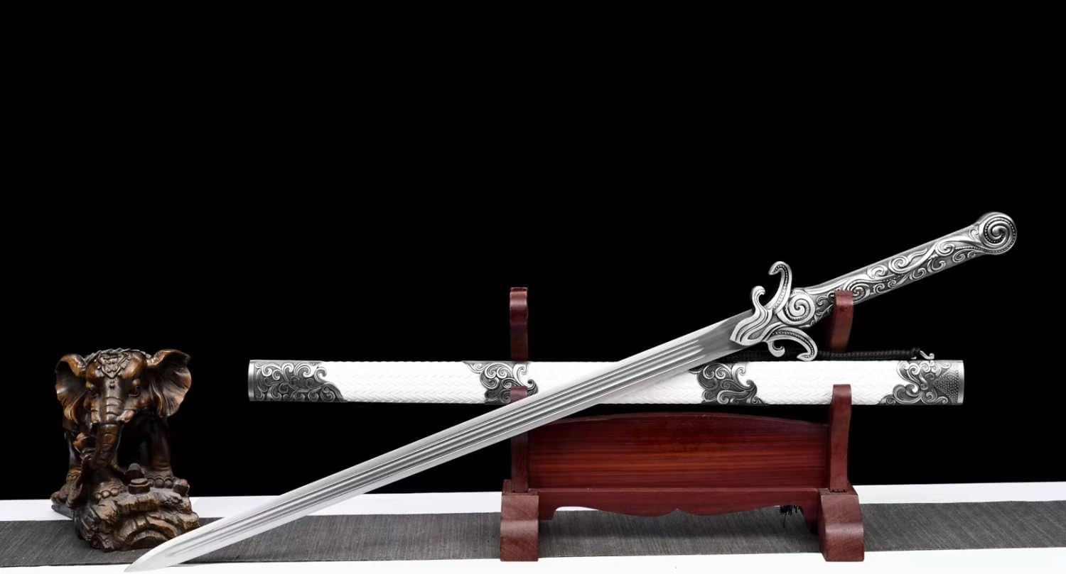 LOONGSWORD Ancient Chinese Sword han jian- Forged High Carbon Steel ...