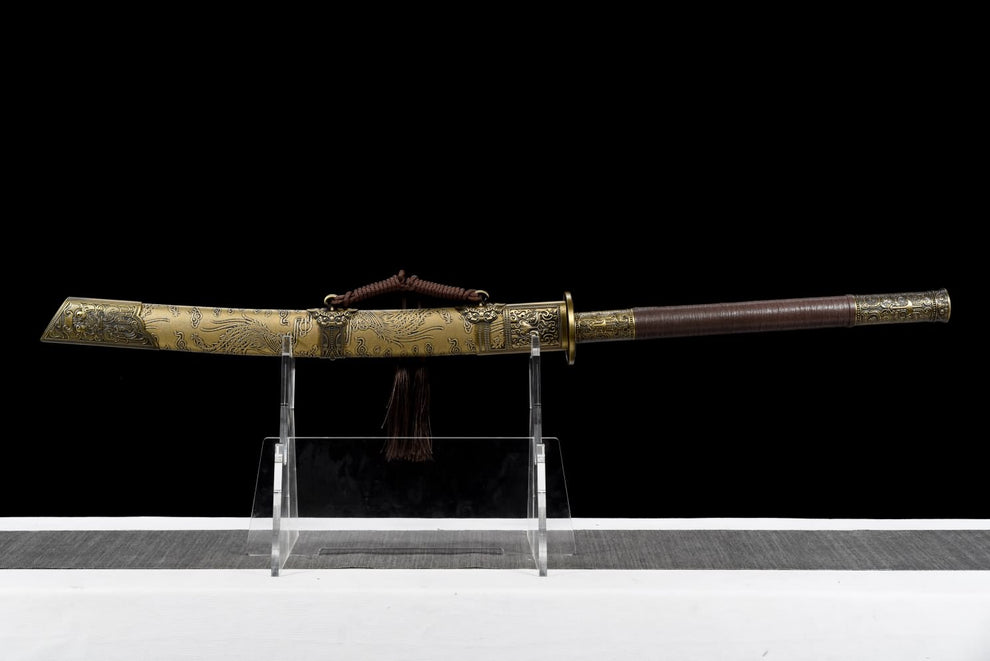 Kangxi dao - Hand Forged High Carbon Steel Blade Blade kung fu ...