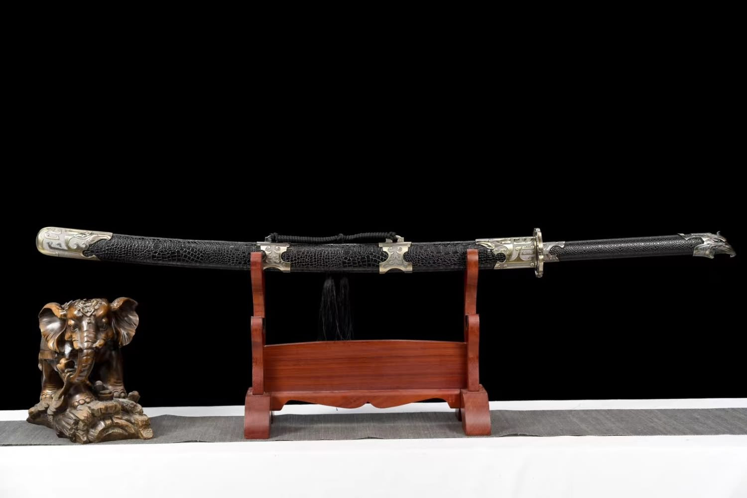 LONGSWORD Handmade Eagle Yanling dao Sword with Forged Golden Blade ...