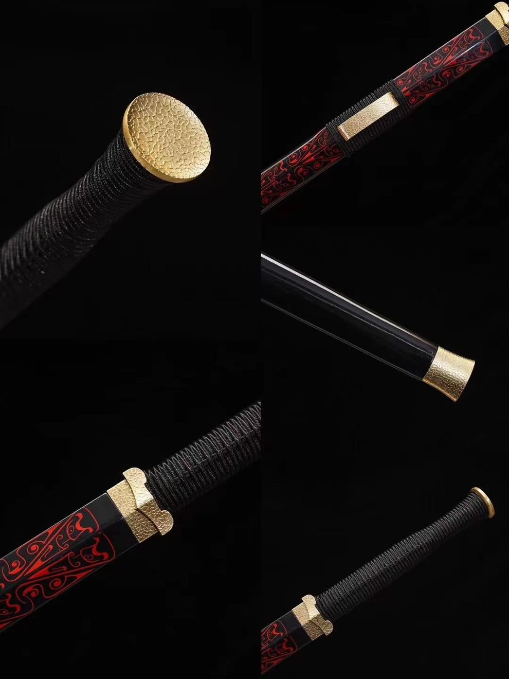 LOONGSWORD Chinese Han jian Sword - Forged Damascus Steel Blade ...