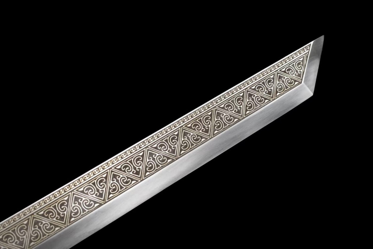 LOONGSWORD Chinese Tang Hengdao Sword-Forged Spring Steel Blade ...