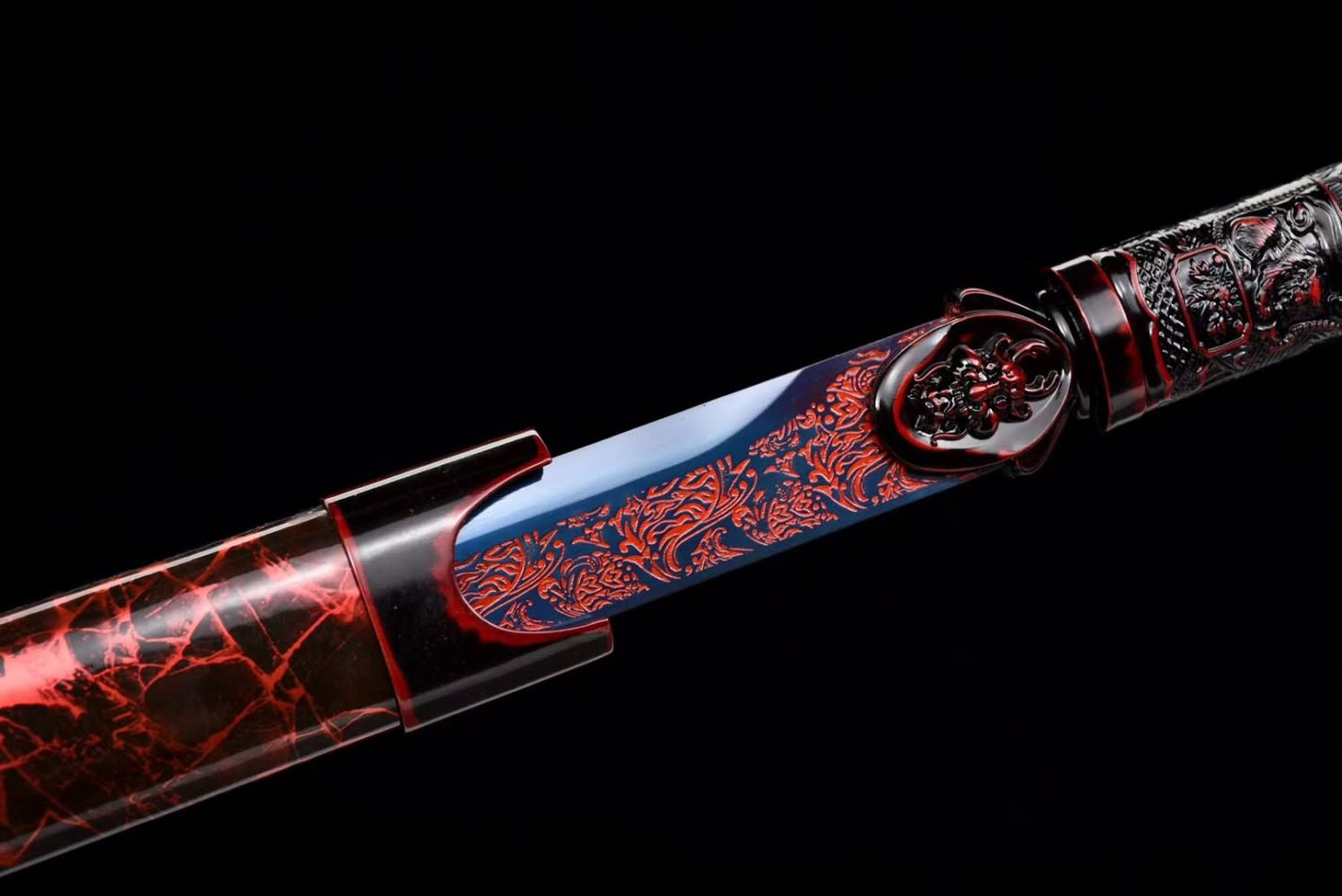 LOONGSWORD Chinese Loong Saber Sword Real Forged High Carbon Steel ...