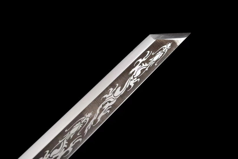 LOONGSWORD - Chinese Dragon Handle Tang dao Sword, High Carbon Steel ...