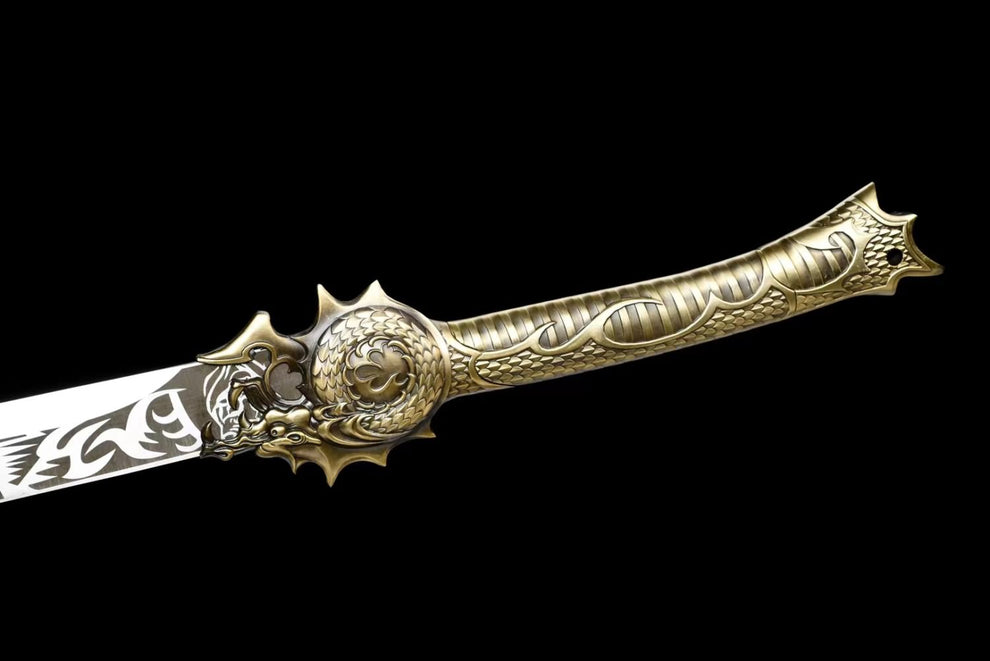 LONGSWORD Handmade Dadao Cow-Tail Sword with Forged High Carbon Steel ...