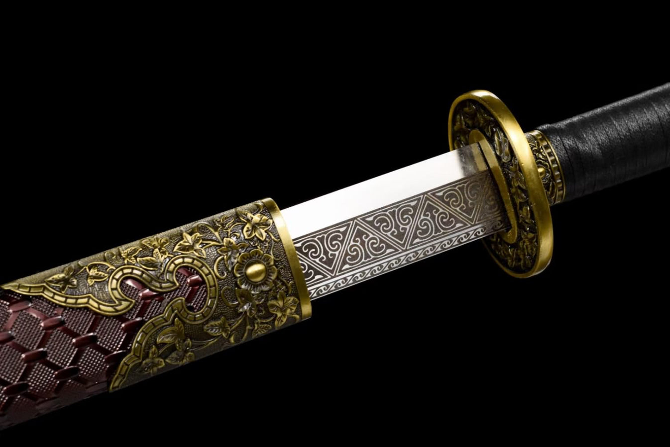 LOONGSWORD Chinese Tang Hengdao Sword-Forged Spring Steel Blade ...