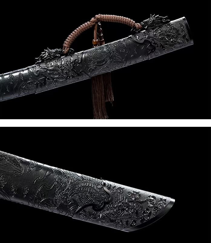 LOONGSWORD Chinese Saber Sword Real,Broadsword(Forged Spring Steel ...