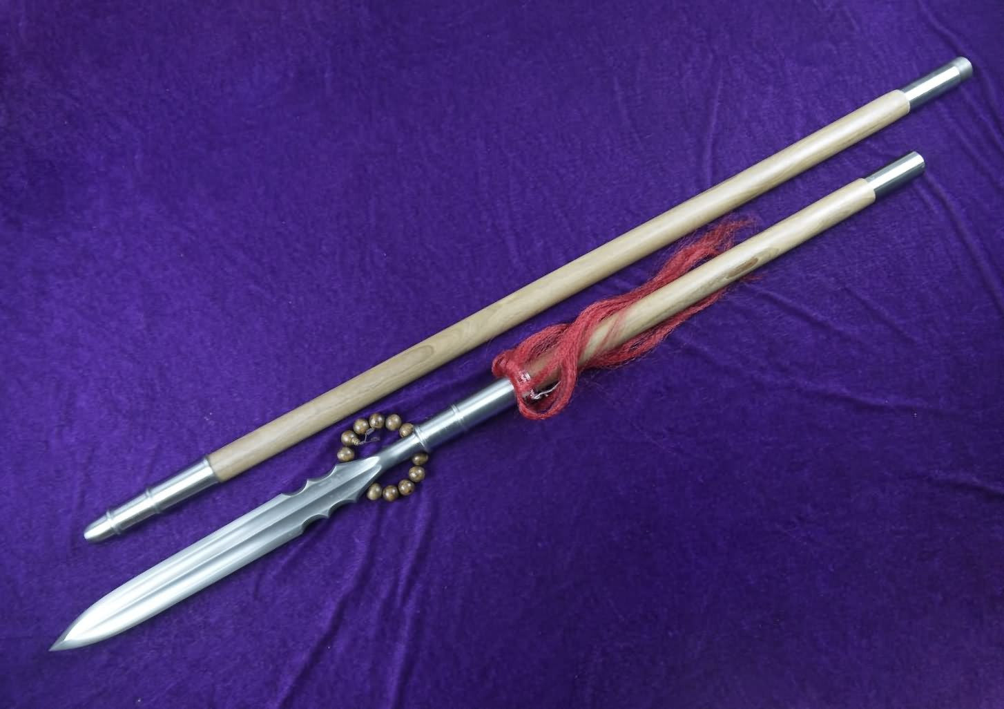 China lance,Folding pattern steel Spearhead,Hardwood rod – Chinese ...