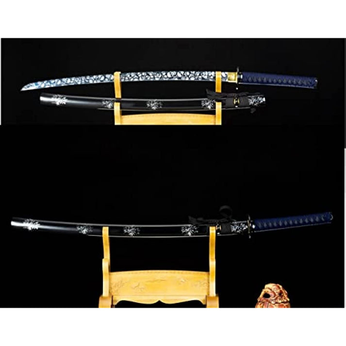 Sword samrui Katana Swords Real,Full Tang,Hand Forged High Manganese ...