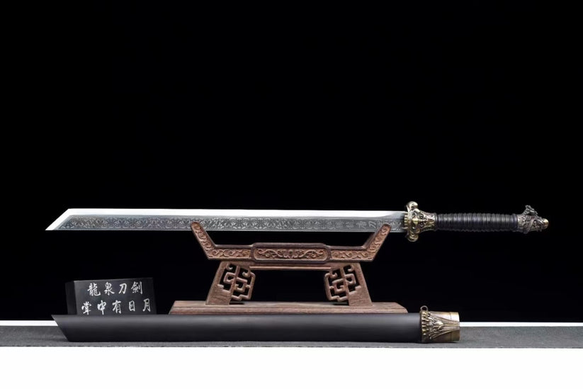 LONGSWORD Handcrafted Dragon Tang dao with Forged High Carbon Steel ...