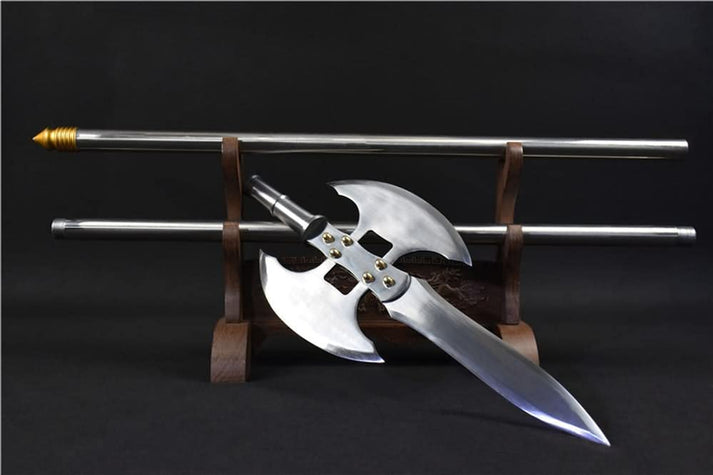 Chinese Sword,Battlefury,Axes,Hatchet(High Carbon Steel Blade,Stainle ...