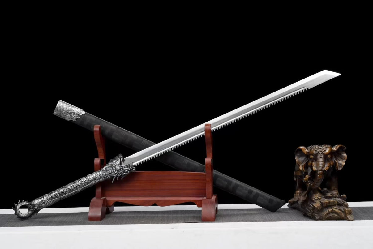 LONGSWORD Handcrafted Dragon Tang dao Swords with Forged blade ...