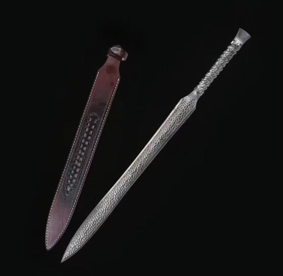 Chinese Sword,One-Piece Sword Real,Full Tang(Forged Damascus Steel Bl ...