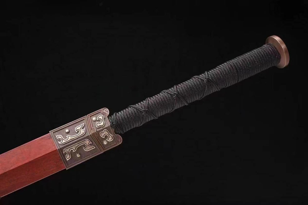 Swords,Forged Damascus Steel Sword,Battle Ready,Heat Tempered – Chinese ...