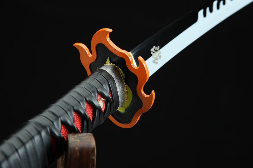 Cosplay Demon Slayer Samurai Sword Forged Medium Carbon Steel Katana ...