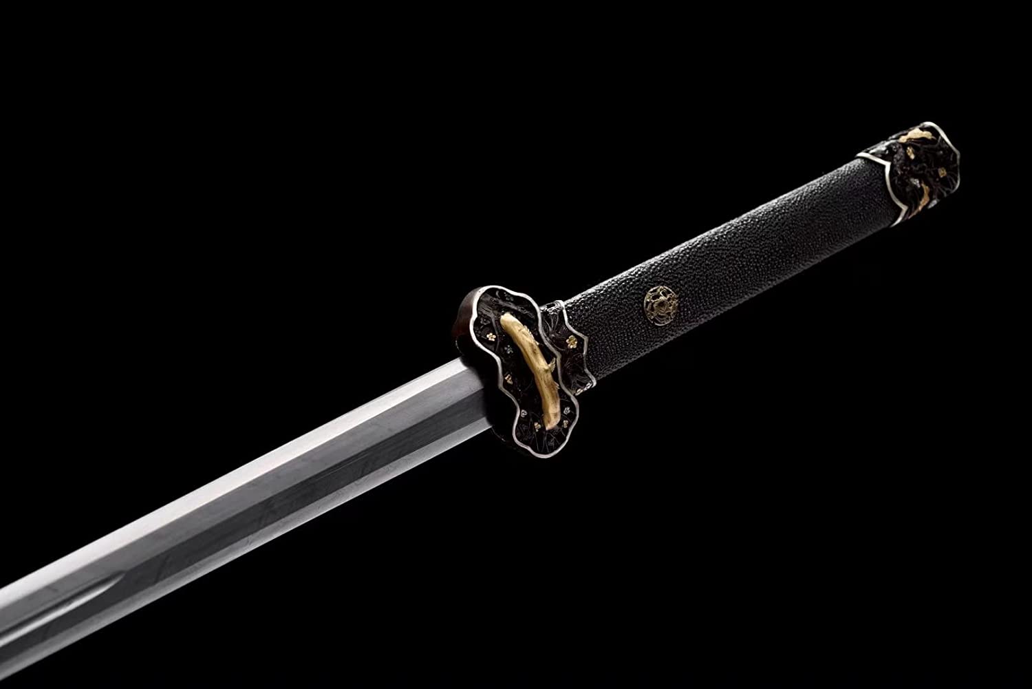 Tang jian Sword Real,Full Tang,Battle Ready,Damascus Steel Blade ...