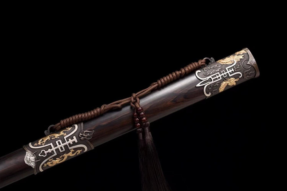 Bat Sword Real,Forged Damascus Steel Blades,Brass Fittings – Chinese ...