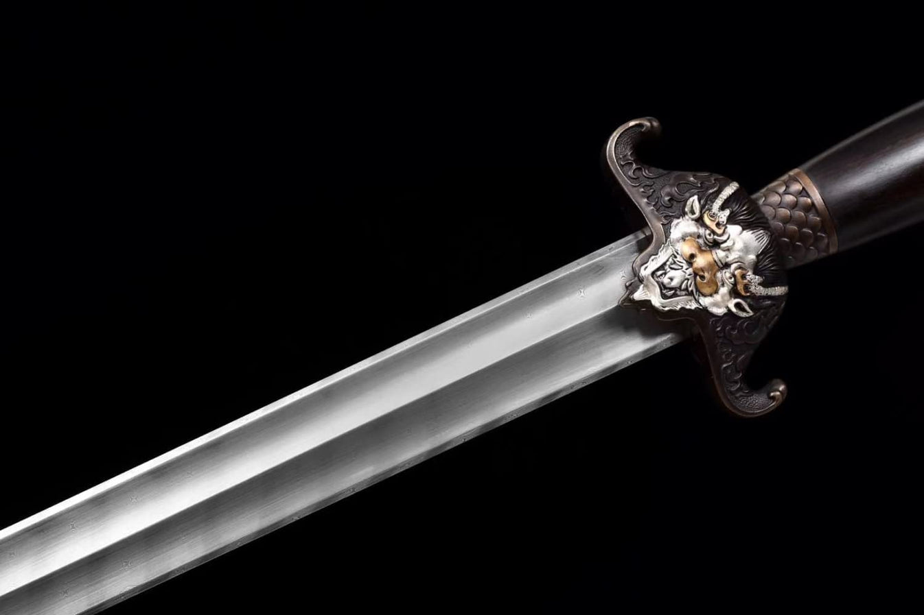 Bat Sword Real,Forged Damascus Steel Blades,Brass Fittings – Chinese ...