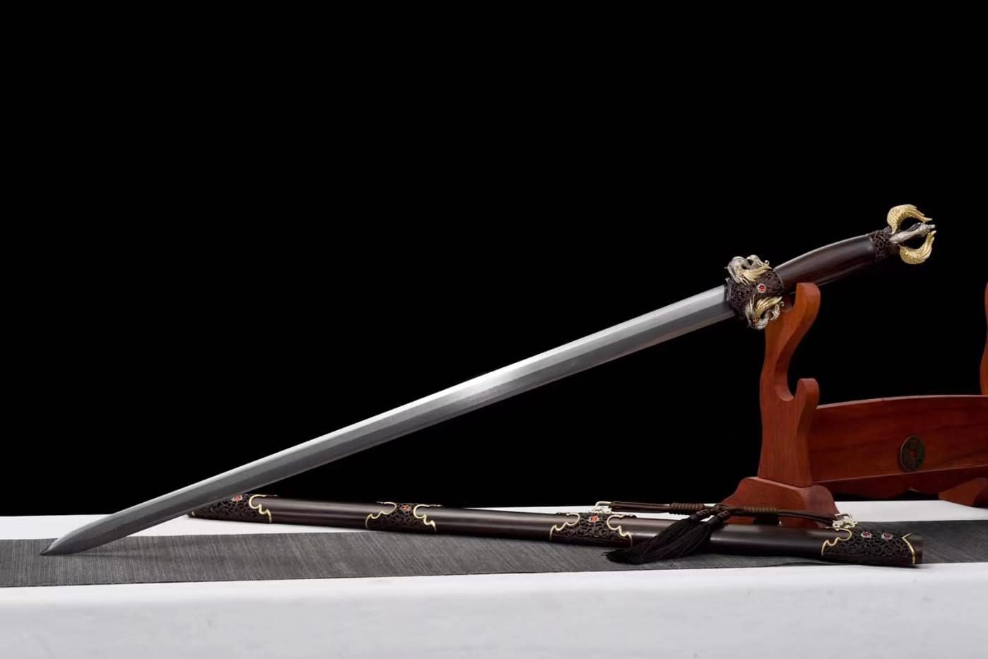 Chinese Sword,Vermilion Bird Swords,Battle Ready,Forged Damascus ...