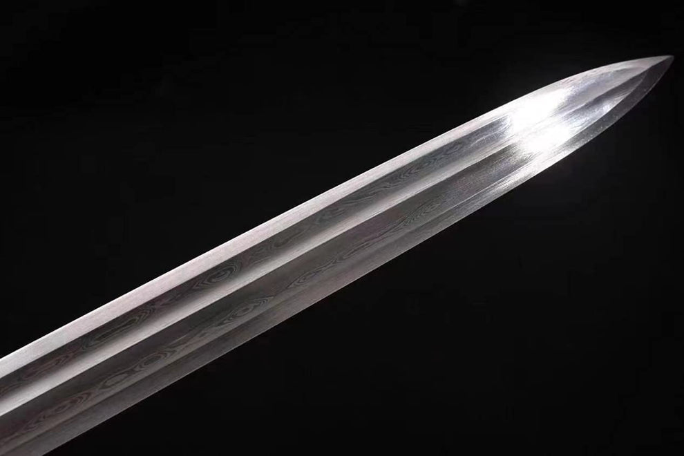 Swords,Forged Damascus Steel Sword,Battle Ready,Heat Tempered – Chinese ...