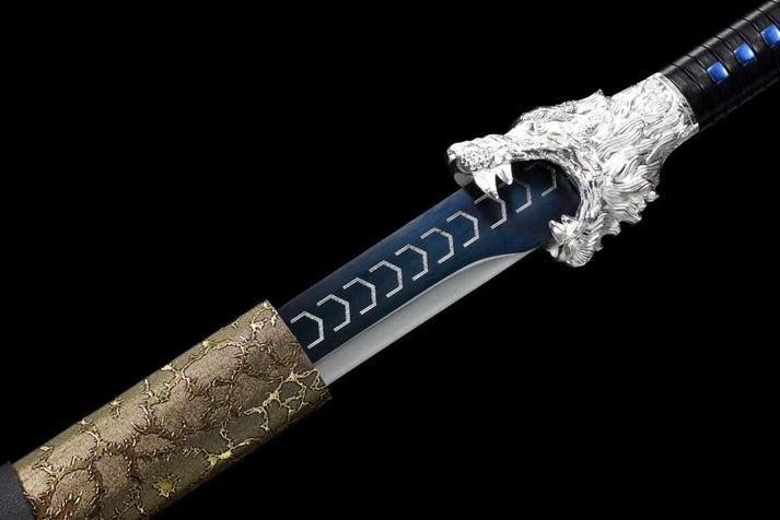 Chinese Sword,Wolf Head Camping Knife,Forged Blades,Alloy Fittings ...