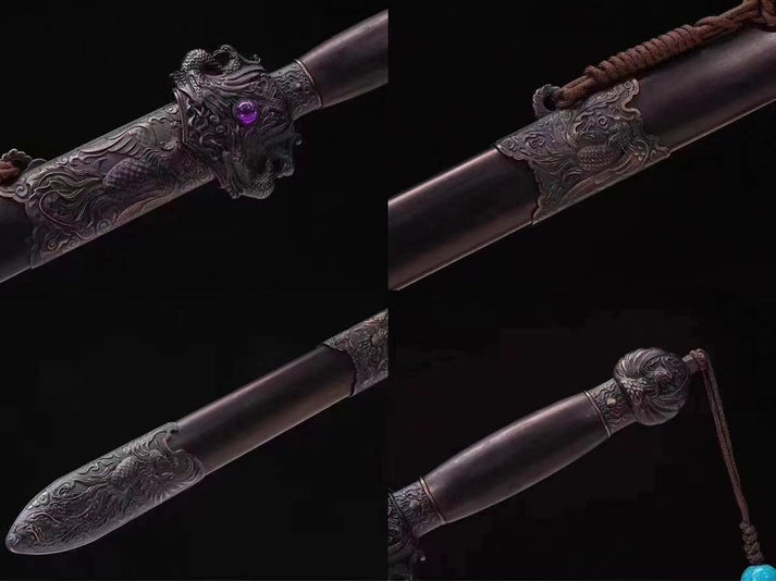 Chinese Swords Real,Fully Handmade,High Carbon Steel Etch Blades ...