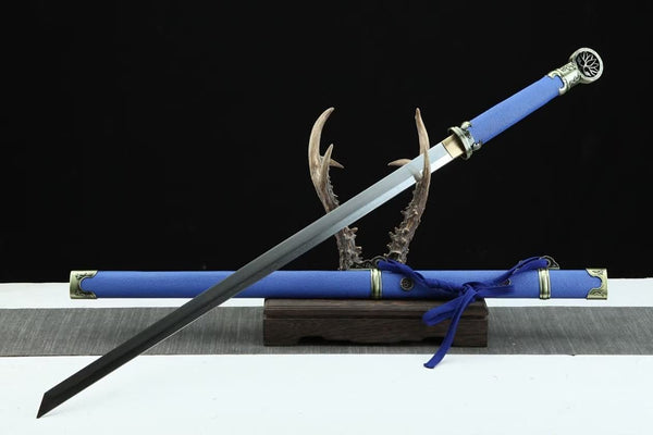 Tang dao Sword Real(Forged Damascus Steel Blade) Battle Ready,Full Ta ...