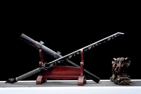 Chinese Sword,Wolf Head Knife(Forged High Carbon Steel Blades,Alloy ...