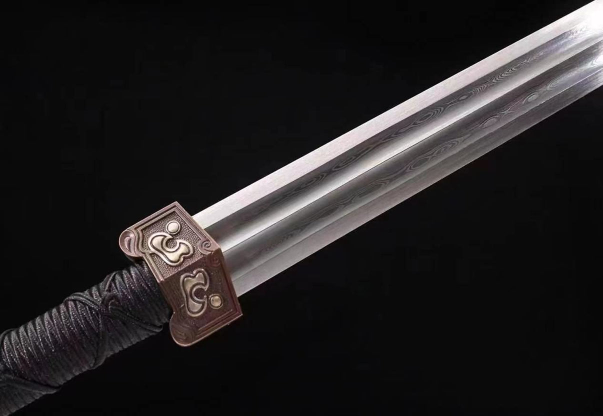 Swords,Forged Damascus Steel Sword,Battle Ready,Heat Tempered – Chinese ...