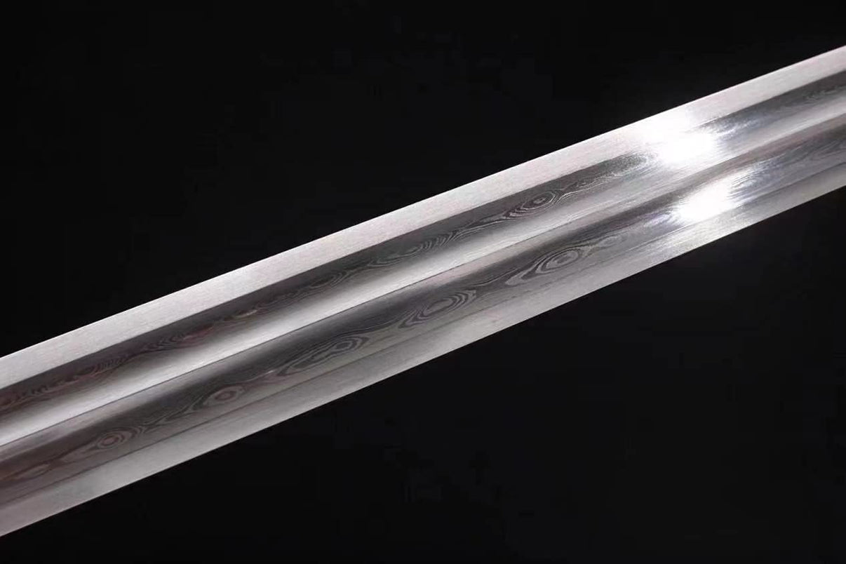 Swords,Forged Damascus Steel Sword,Battle Ready,Heat Tempered – Chinese ...