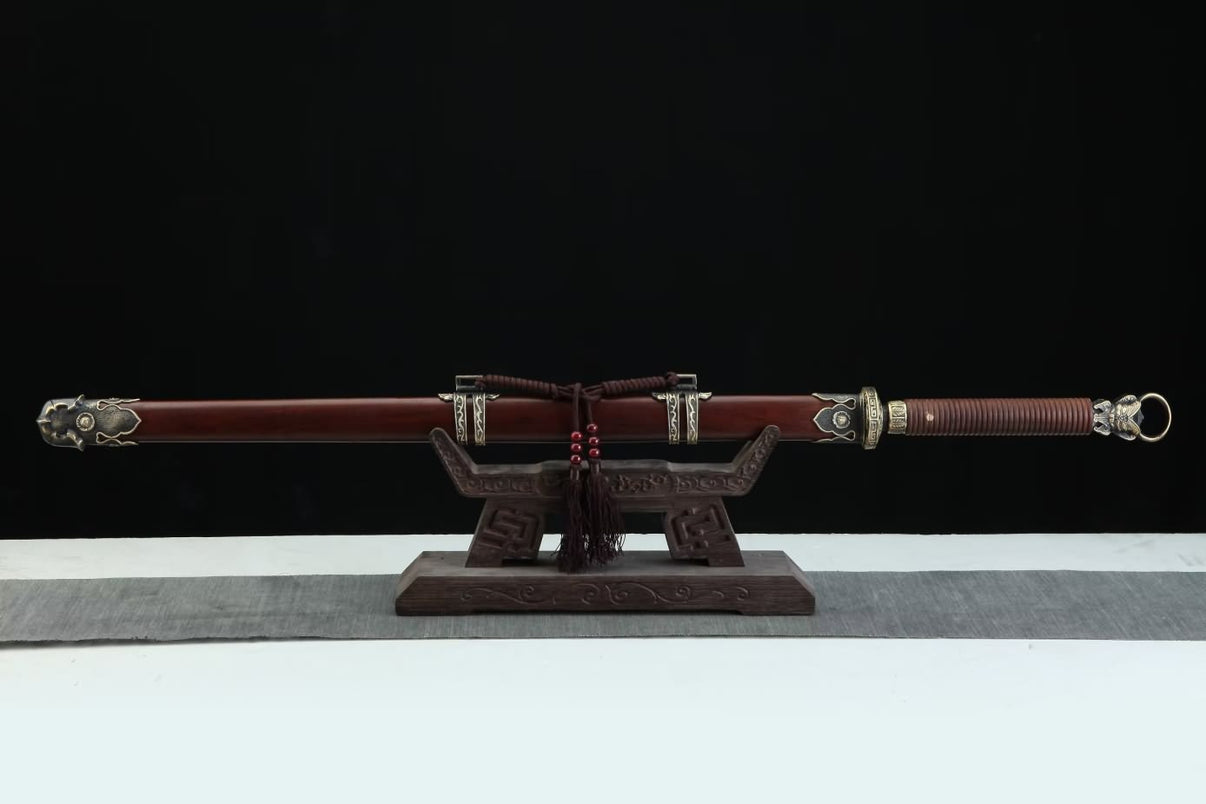LOONGSWORD,Chinese Sword,Tang jian Swords Real(Forged Damascus Steel ...