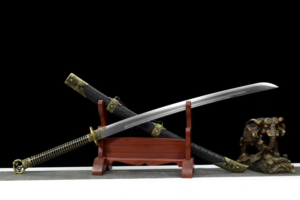LONGSWORD Handmade Yan ling dao Broadsword with Forged Blades – Chinese ...