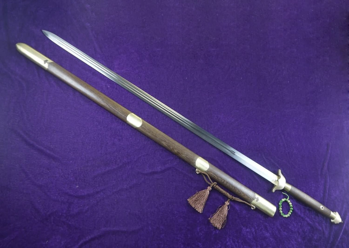 LOONGSWORD Tai Chi Long-Handled Sword/Pattern Steel Blade – Chinese ...