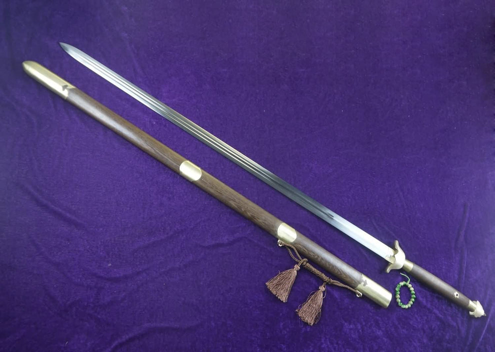 LOONGSWORD Tai Chi Long-Handled Sword/Pattern Steel Blade – Chinese ...