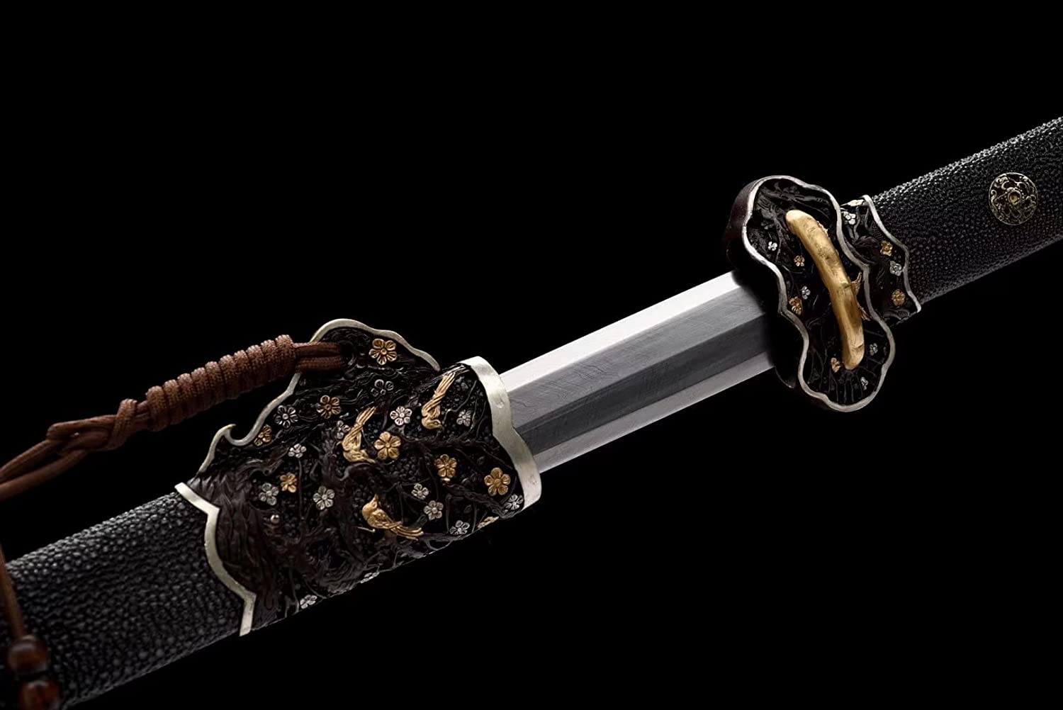 Tang jian Sword Real,Full Tang,Battle Ready,Damascus Steel Blade ...