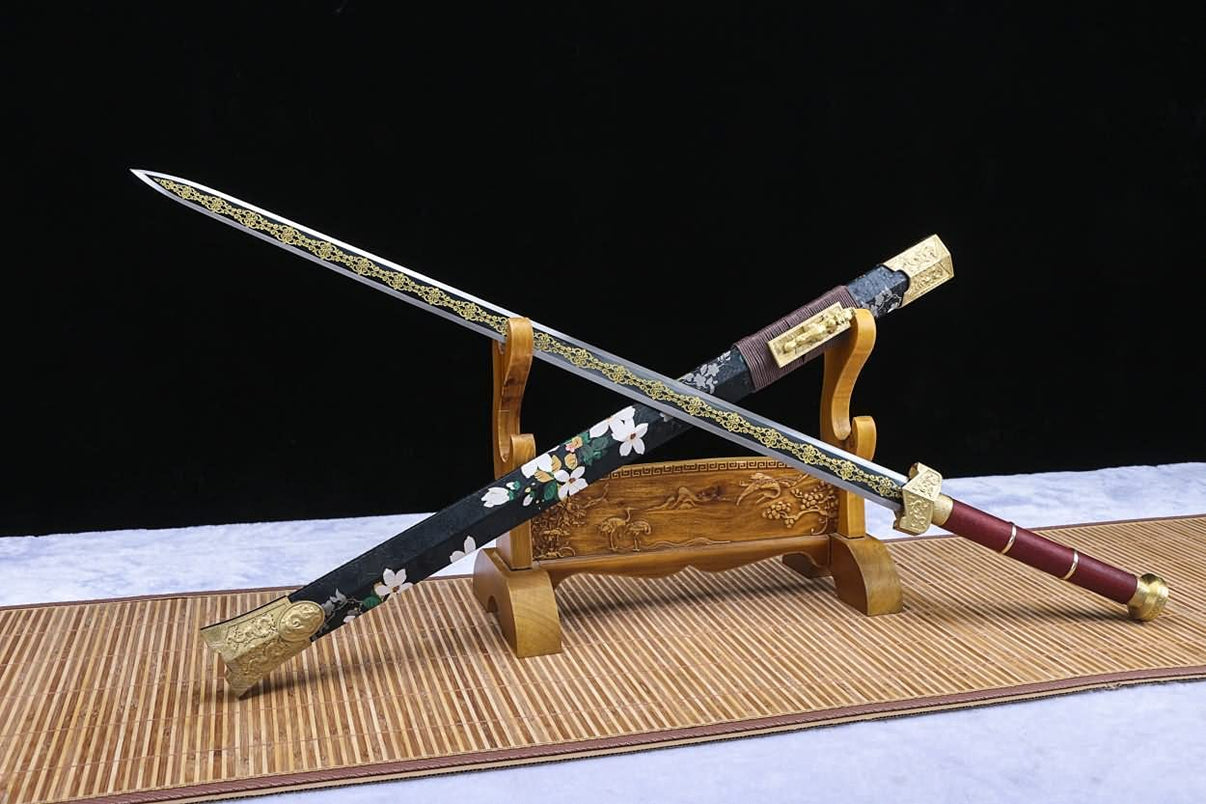 Han Sword Real,Forged High Carbon Steel Etch Blades,Battle Ready ...