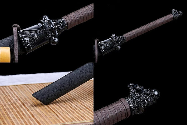 Chinese Sword,Fully Handmade High Carbon Steel Blade,Battle Ready,Full ...