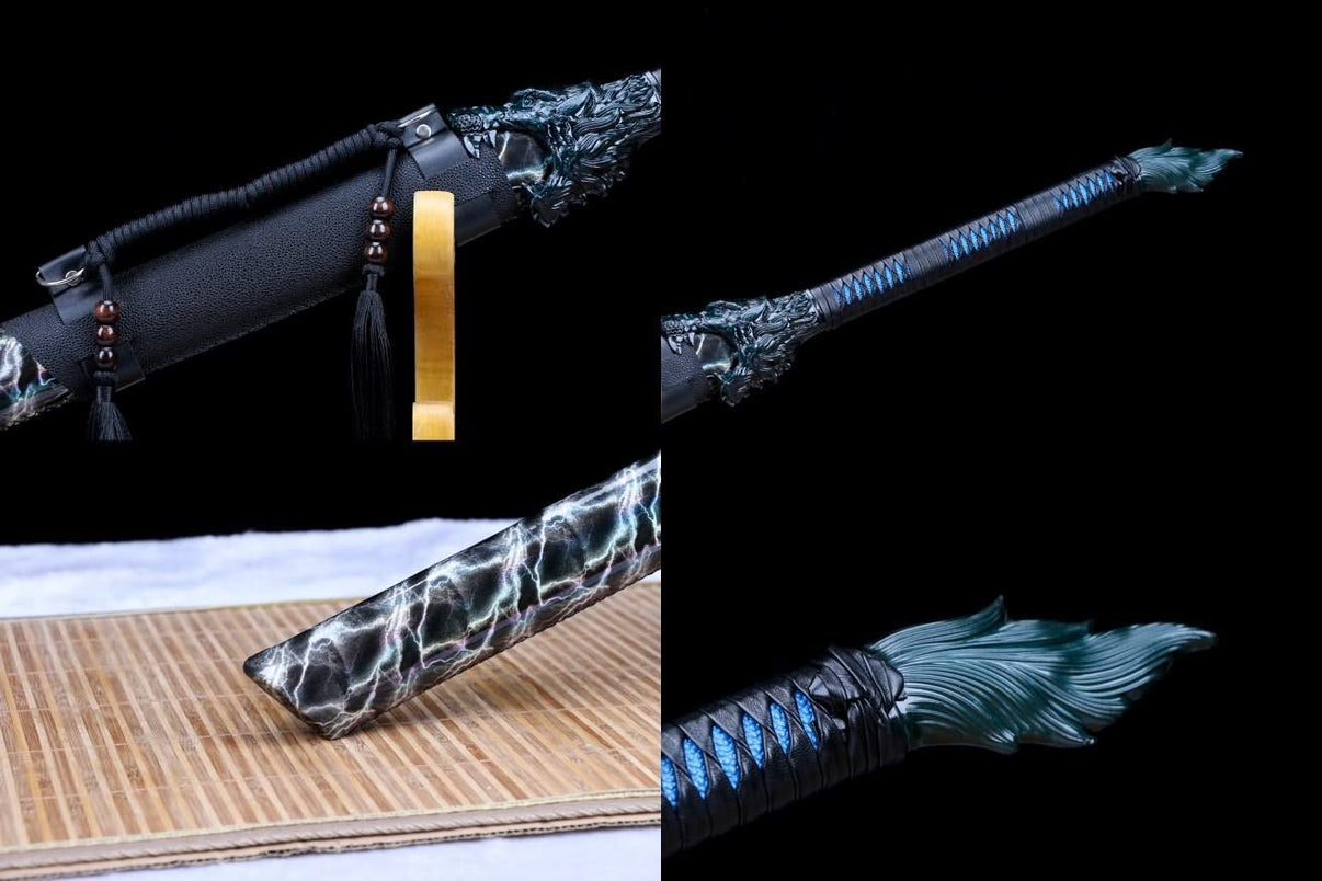 Broadsword Sword Real,Forged Blade,Alloy Fittings,Cut Tree – Chinese ...