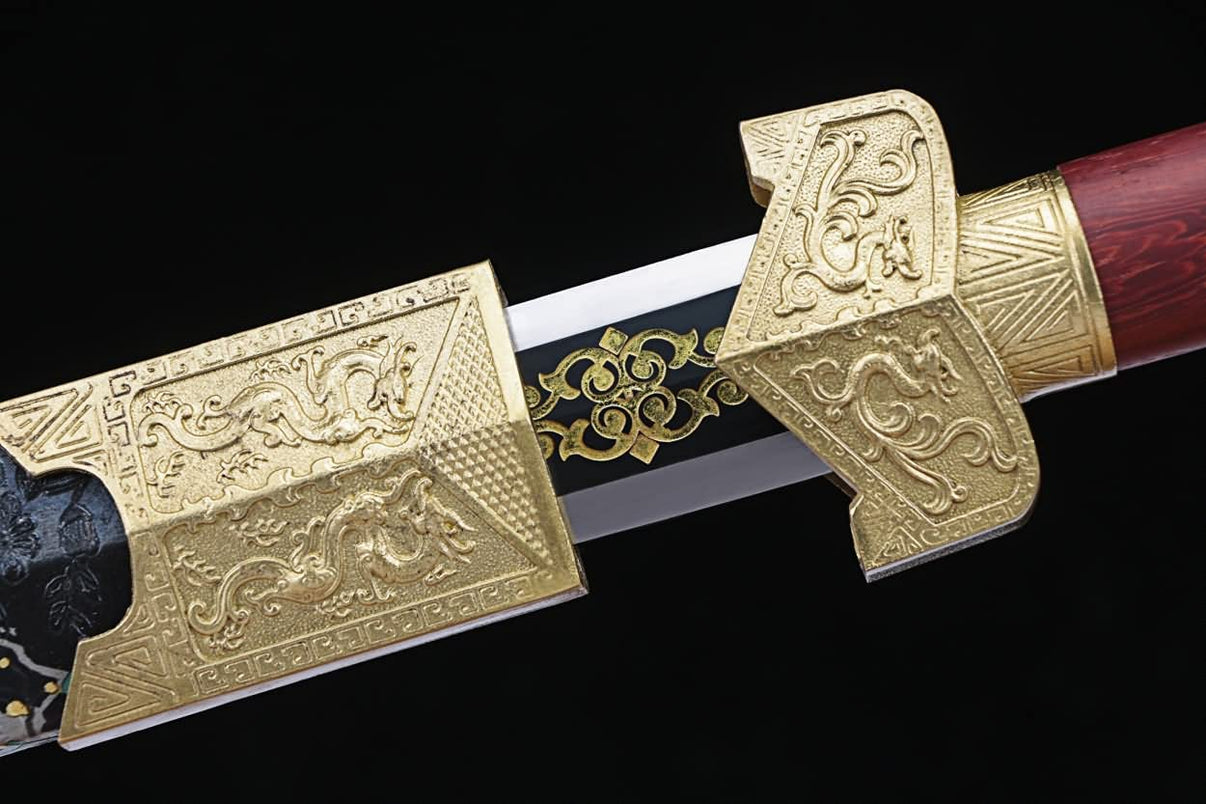 Han Sword Real,Forged High Carbon Steel Etch Blades,Battle Ready ...